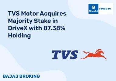 TVS Motor Acquires Majority Stake in DriveX with 87.38% Holding | Bajaj ...
