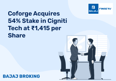 Coforge Acquires 54% Stake in Cigniti Tech at ₹1,415 per Share | Bajaj ...